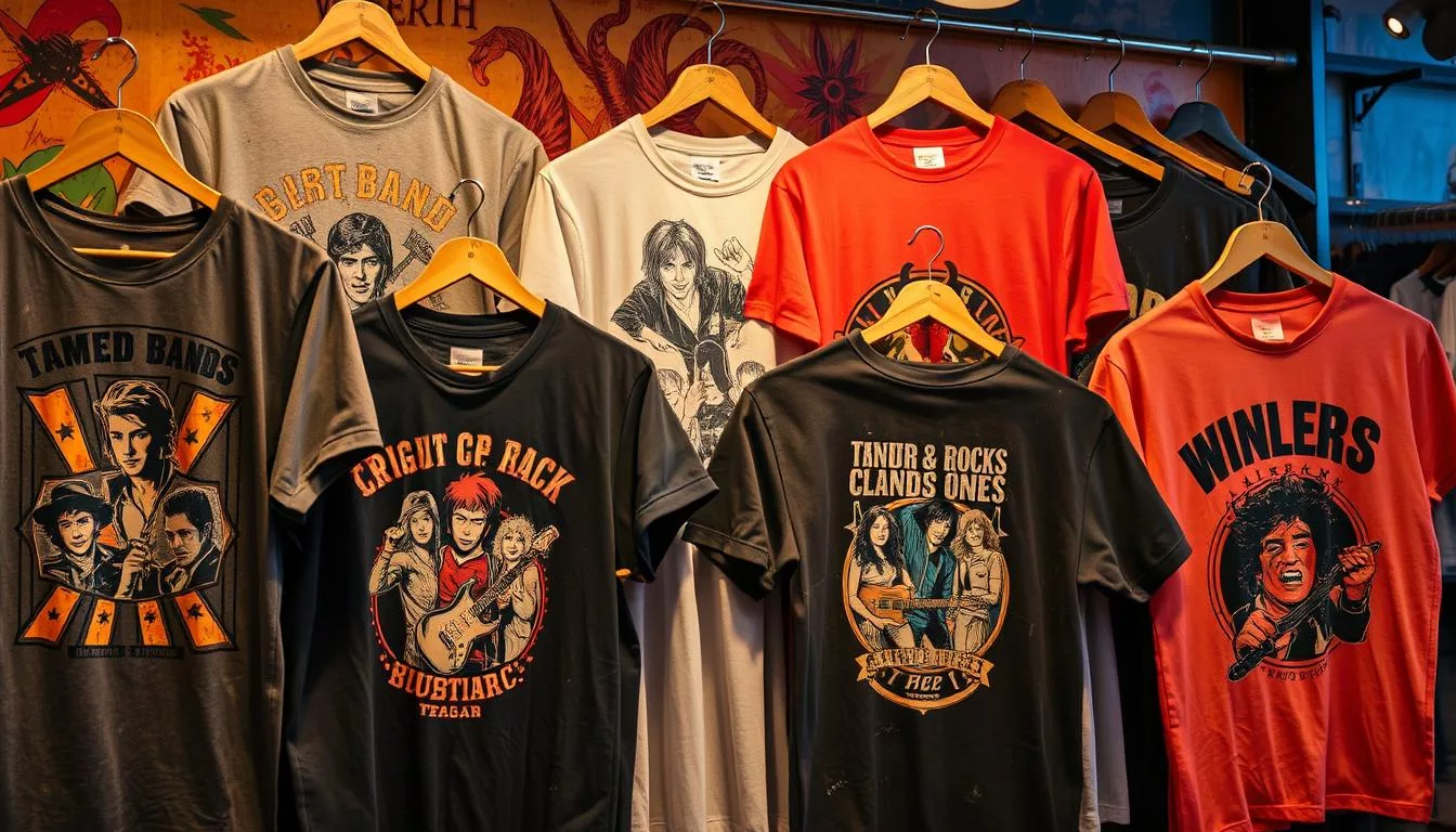 Shop Vintage Band T Shirts With Distressed Graphics